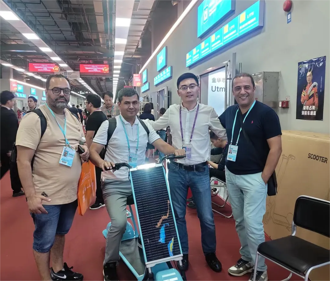 Exhibition | Solar-powered two-wheeled vehicle hot Canton Fair ...